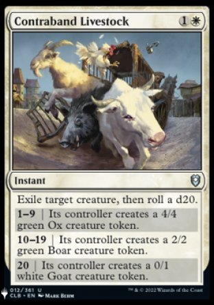 Contraband Livestock - mtgpics.com
