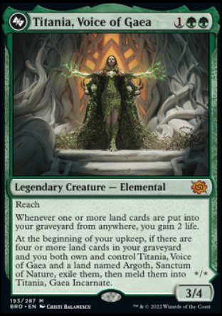 Titania, Voice of Gaea/Titania, Gaea Incarnate - mtgpics.com