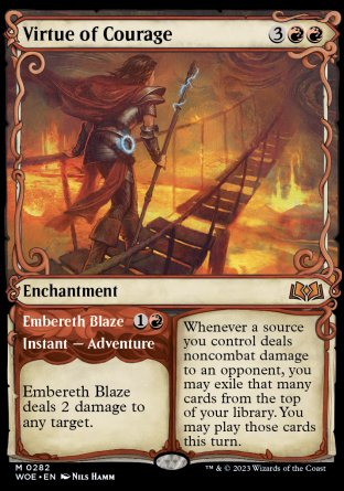 Virtue of Courage/Embereth Blaze - mtgpics.com